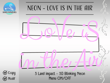 Second Life Marketplace - [SF] Blinking Neon - "Love is in The Air ...
